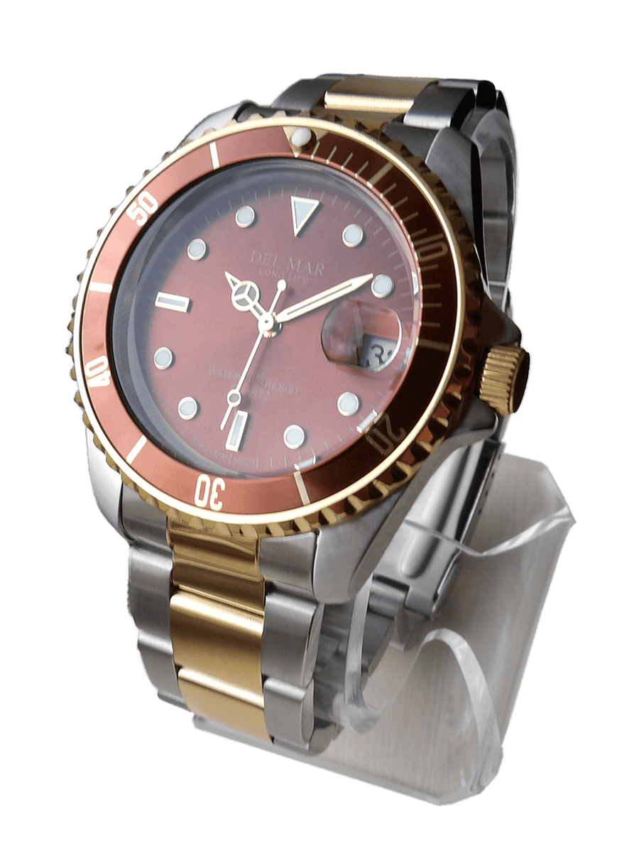 Men's Long Life Stunning Bronze Coronado Watch with T/T Bracelet #5014 ...