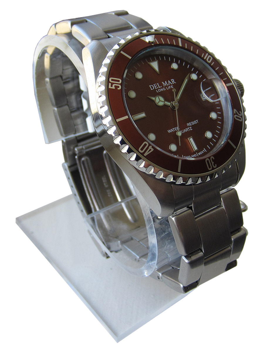 Men's Long Life Classic Coronado Bronze Face & Bezel SS Watch #50374 ...