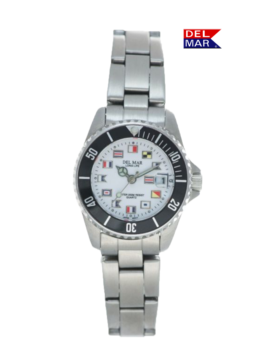 Ladies Long Life Classic Nautical Bracelet SS Watch #50290 – Del Mar ...