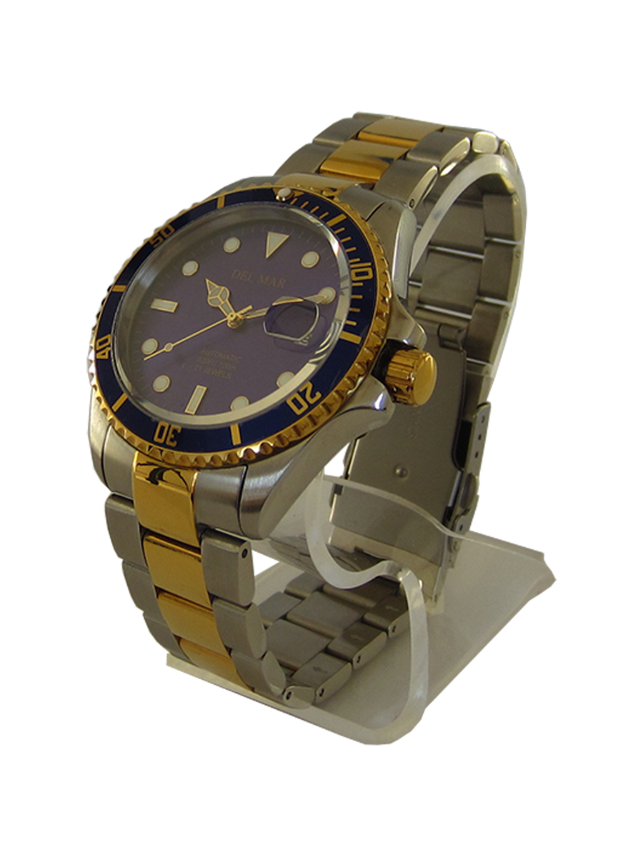 Men's Premier Automatic Watch Blue Dial, Two-Tone SS Band #50388 – Del ...
